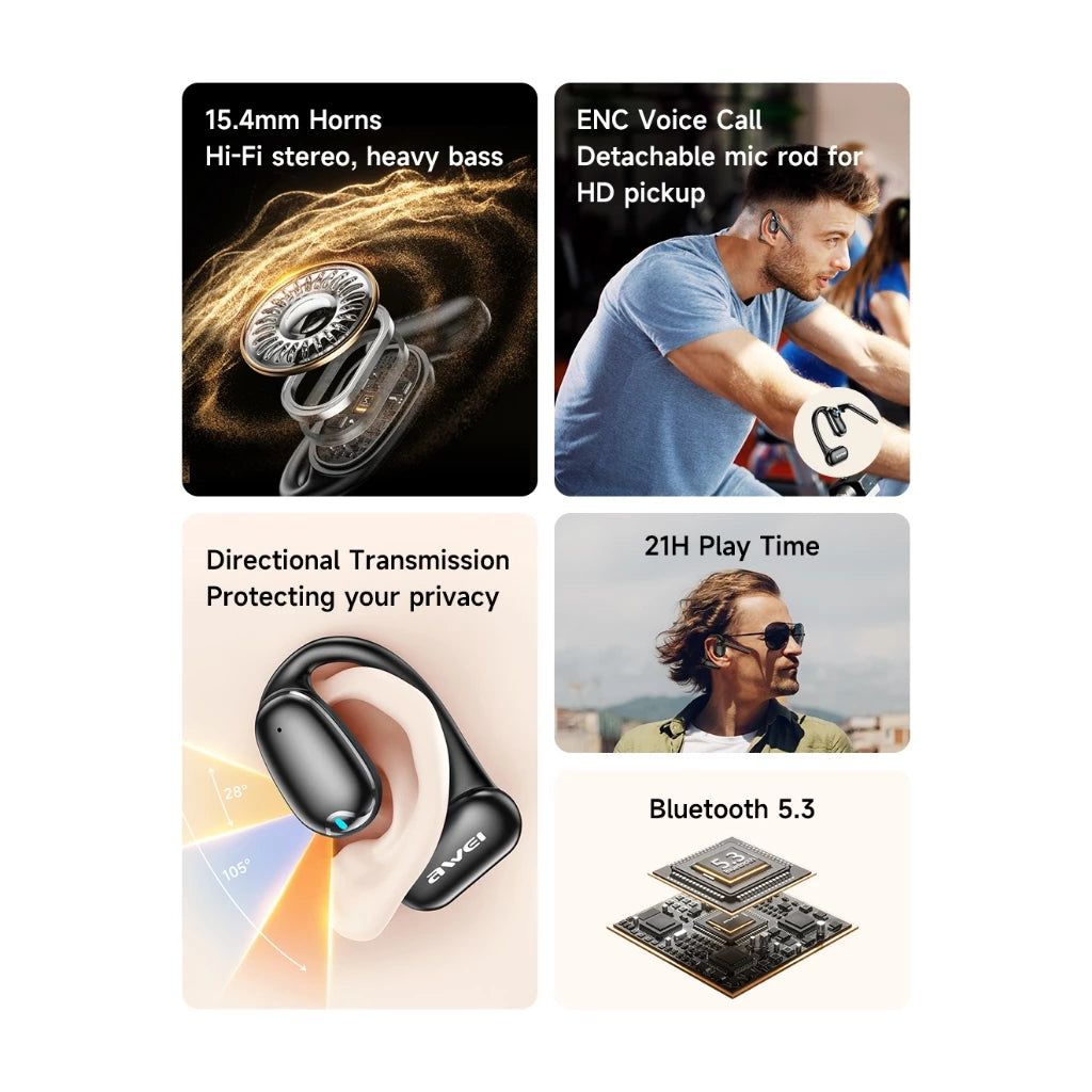 Awei TZ9 Open-Ear ENC Wireless Earbuds – Awei Philippines Store